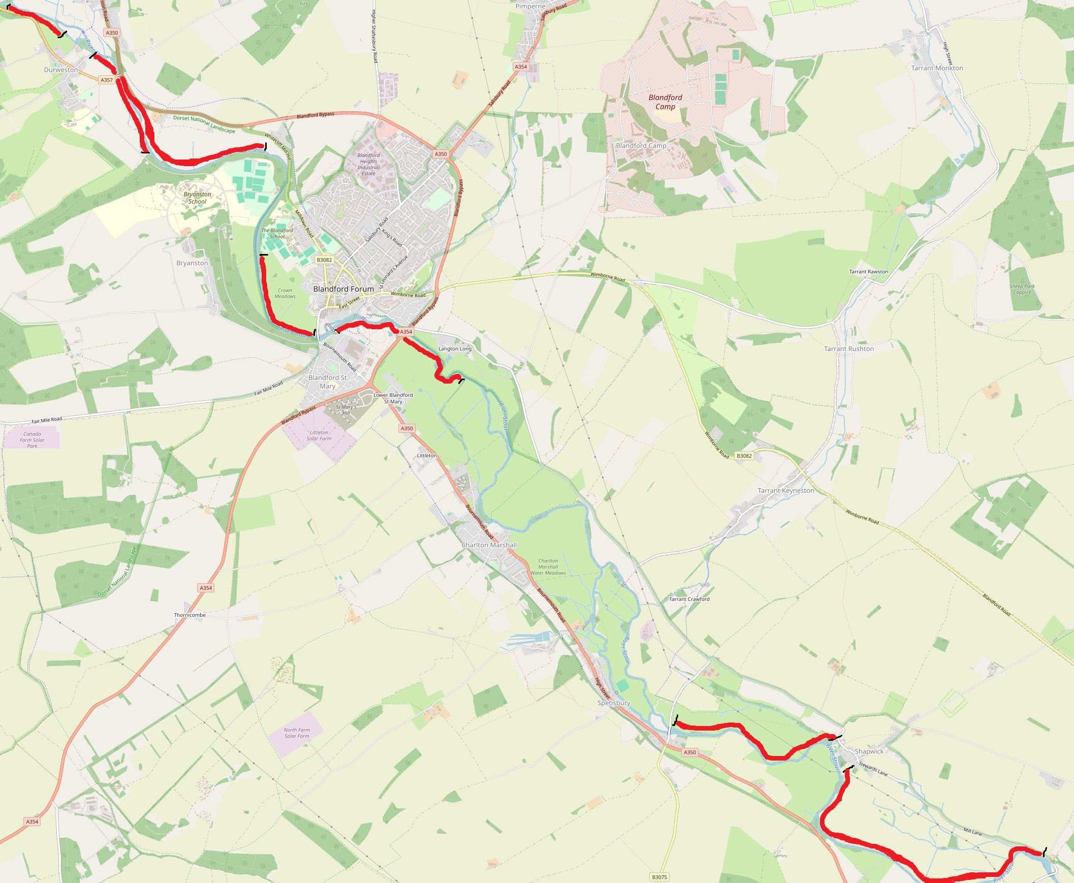 Venue Maps – Blandford & District Angling Club